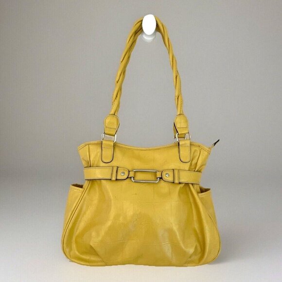 Payless | Bags | Vintage Y2k Hobo Shoulder Bag Mustard Yellow Faux ...